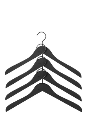 HAY Soft Coat Hangers 4-pack - Black