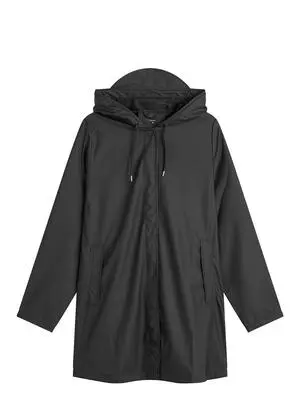 Rains A-line Raincoat - Black