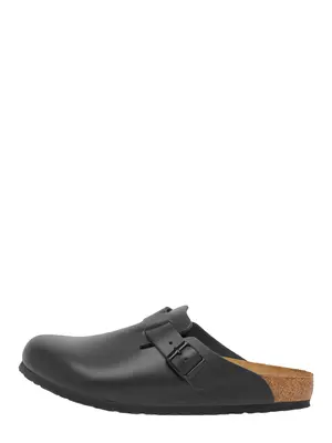 BIRKENSTOCK Birkenstock Boston Clog Black Smooth Leather