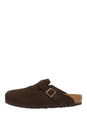 BIRKENSTOCK Boston SFB Clog Mocha Suede