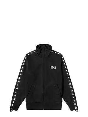 GOLDEN GOOSE Star Zip Track Jacket - Black/white