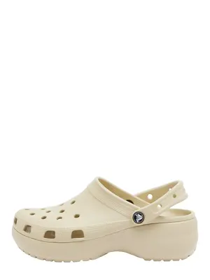 CROCS Classic Platform Clog - Bone