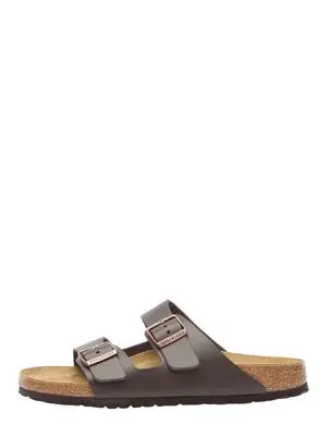 BIRKENSTOCK Arizona Sandals Dark Brown Smooth Leather