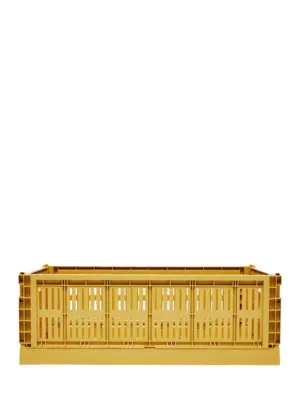 HAY Large Recycled Colour Crate - Golden Yellow