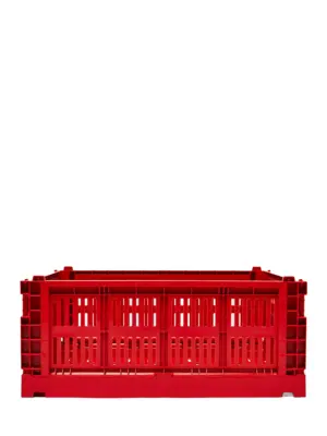 HAY Medium Recycled Colour Crate - Red