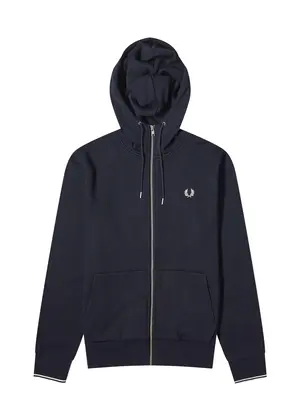 Fred Perry Zip Hoodie - Navy