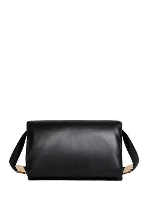 Marni Prisma Leather Shoulder Bag - Black