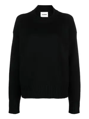 JIL SANDER Cashmere-blend Sweater - Black