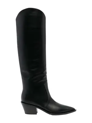 GIANVITO ROSSI Gianvito Rossi Denver 70mm Leather Knee Boots