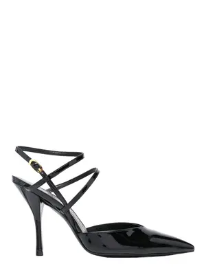 STUART WEITZMAN Strapeze 100mm Leather Pumps - Black