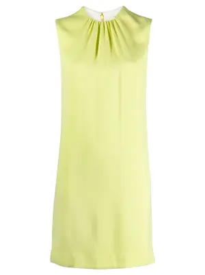 LANVIN Round-neck Mini Dress - Yellow