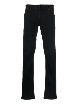 Jacob Cohen Mid-rise Slim-fit Jeans - Black