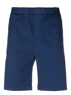 7 For All Mankind Logo-patch Bermuda Shorts - Blue