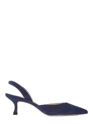 Manolo Blahnik Carolyne 50 Slingback Pumps - Blue