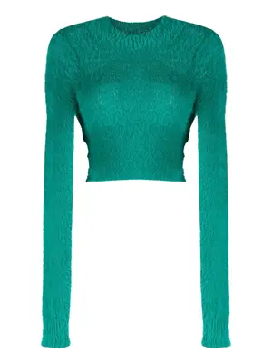 AMBUSH Knitted Cropped Jumper - Blue