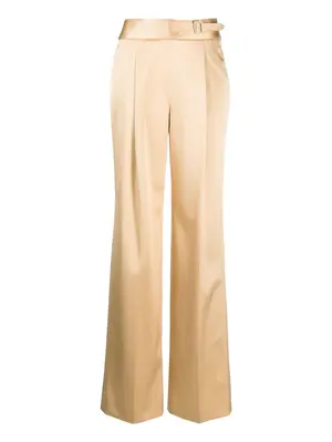 Ermanno Scervino Pleated High-waisted Trousers - Neutrals