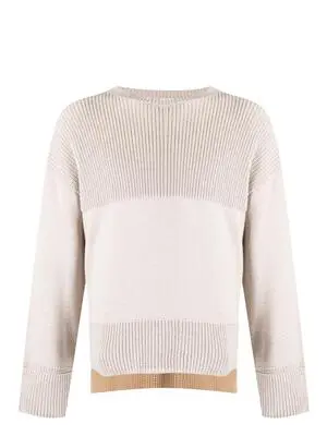 OFF-WHITE Off-White Colour-Block Ribbed Knit Jumper