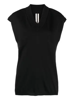 RICK OWENS Rick Owens V-Neck Wool Top