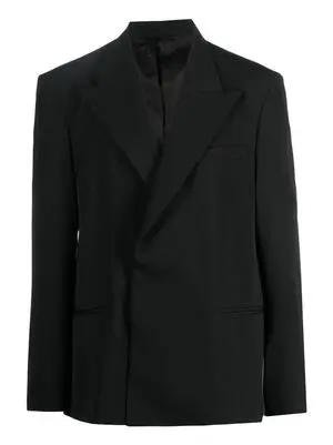 Acne Studios Peak-lapel Double-breasted Blazer - Black