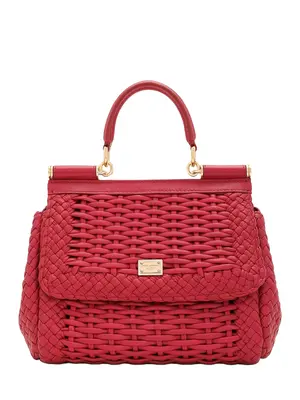Dolce & Gabbana Small Sicily Handbag - Red