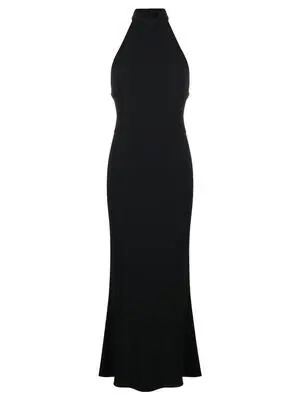 Alexander McQueen Halterneck Midi Dress - Black