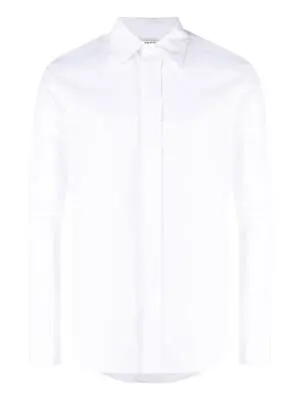 Alexander McQueen Pointed-collar Poplin Shirt - White