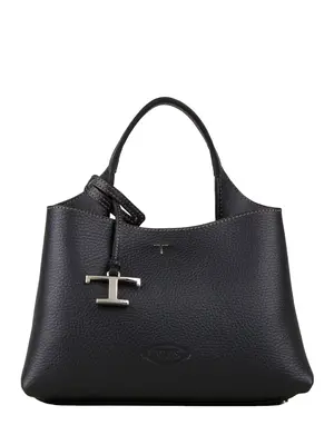 TOD'S Micro Leather Tote Black