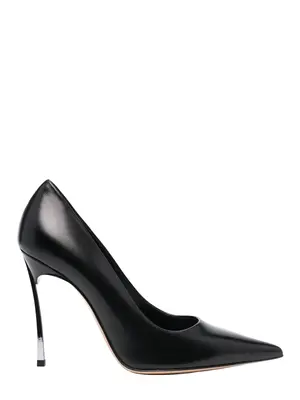 Casadei Sculpted-heel 110mm Leather Pumps - Black