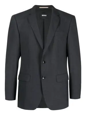 BOSS Single-breasted Stretch-wool Blazer