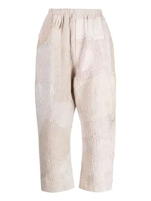 By Walid Gerald Cropped Pants - Neutrals