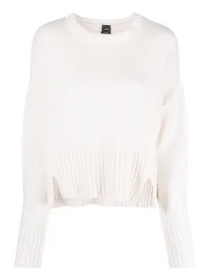 Pinko Wool-cashmere Blend Sweater - White
