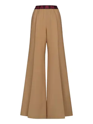 MARNI Marni Logo-Waistband Flared Trousers
