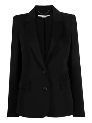 Stella McCartney Single-breasted Wool Blazer - Black