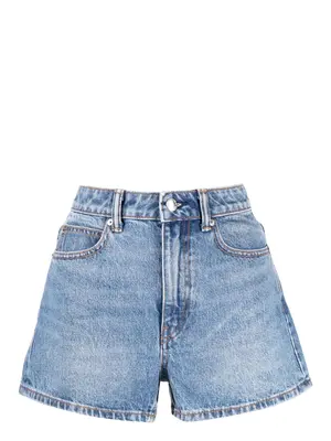Alexander Wang Shorty High-rise Denim Shorts - Blue