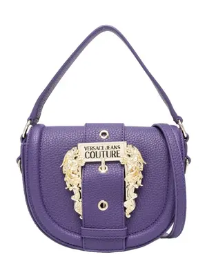Versace Baroque Buckle Tote Bag - Purple