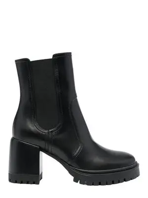 Casadei Nancy 75mm Leather Boots - Black