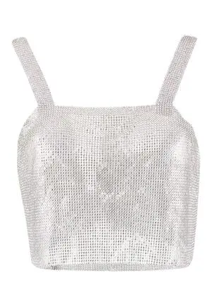 SANTA BRANDS Rhinestone-Embellished Crop Top