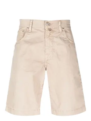 Jacob Cohen Logo Patch Bermuda Shorts - Neutrals