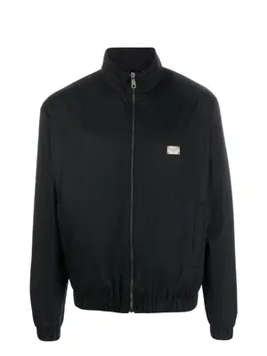 Dolce & Gabbana Logo-plaque Lightweight Jacket - Black
