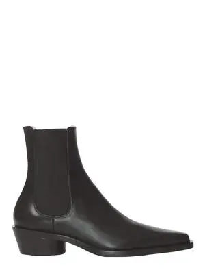 Proenza Schouler Bronco Leather Chelsea Boots - Black