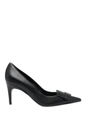 SERGIO ROSSI Sr1 70mm Nappa Leather Pumps - Black