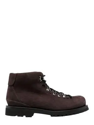 BUTTERO® Lace-up Leather Boots - Brown