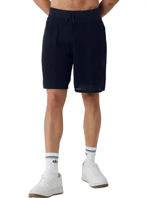 Alo Yoga Open-Knit Short Navy