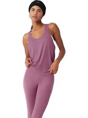 Alo Yoga All Day Tank Top Soft Mulberry