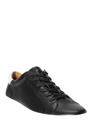 Ralph Lauren Polo Jermain Ii Leather Sneaker - Black