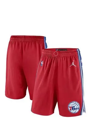 JORDAN BRAND Philadelphia 76ers Statement Edition Swingman Shorts - Red