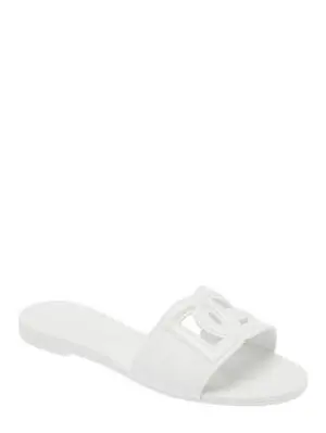 Dolce & Gabbana Bianca Interlock Slide Sandal - Bianco