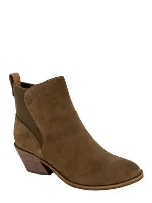 Gentle Souls By Kenneth Cole Clint Western Bootie - Cocoa Suede