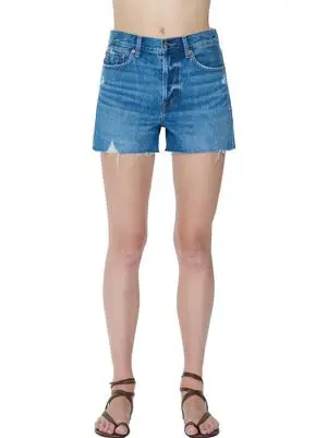 PISTOLA Nova High-waist Denim Shorts - Calling