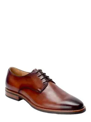 WARFIELD & GRAND Hobbs Plain Toe Derby - Cognac